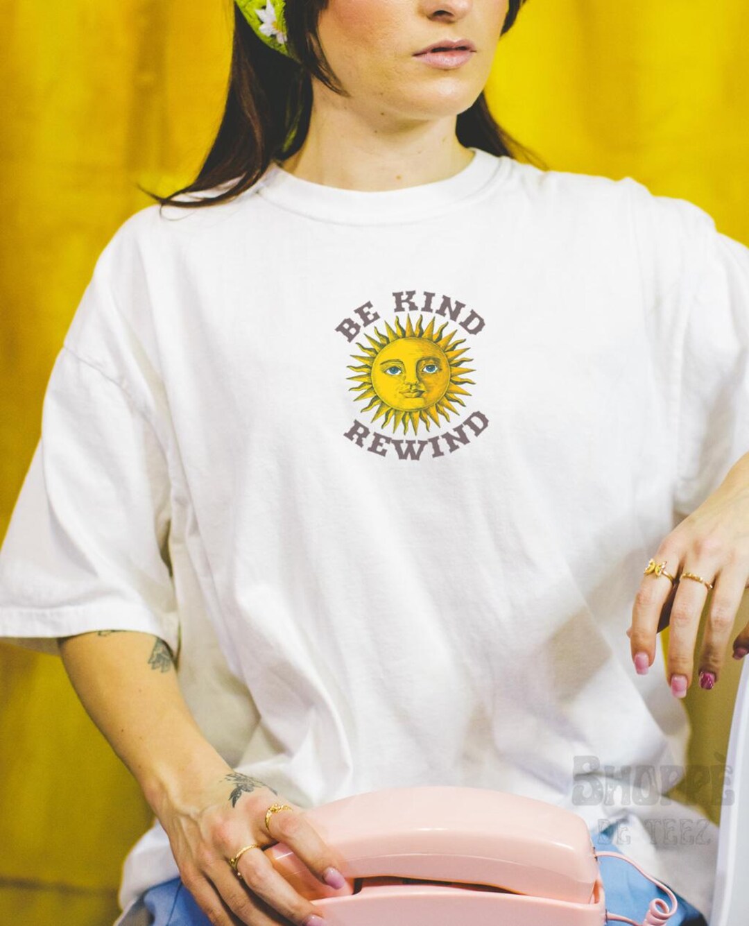 Be Kind Rewind Vintage Style Tee, Graphic Art Tshirt, Trendy Y2K ...