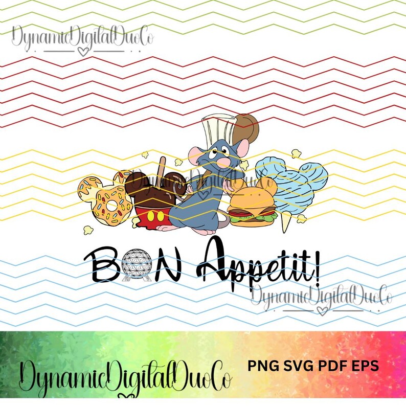 Epcot Remy Mouse Eating Around the World Bon Appetit Food and Wine ...