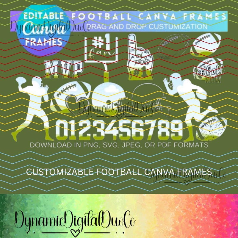Football Earring Template - Etsy