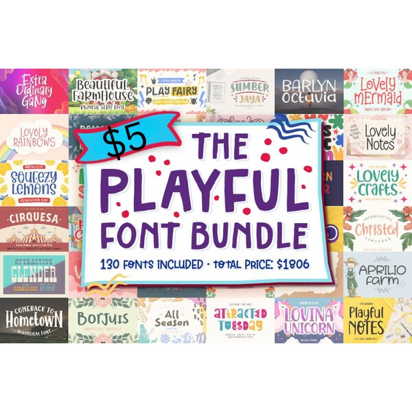 Playful Font - Etsy