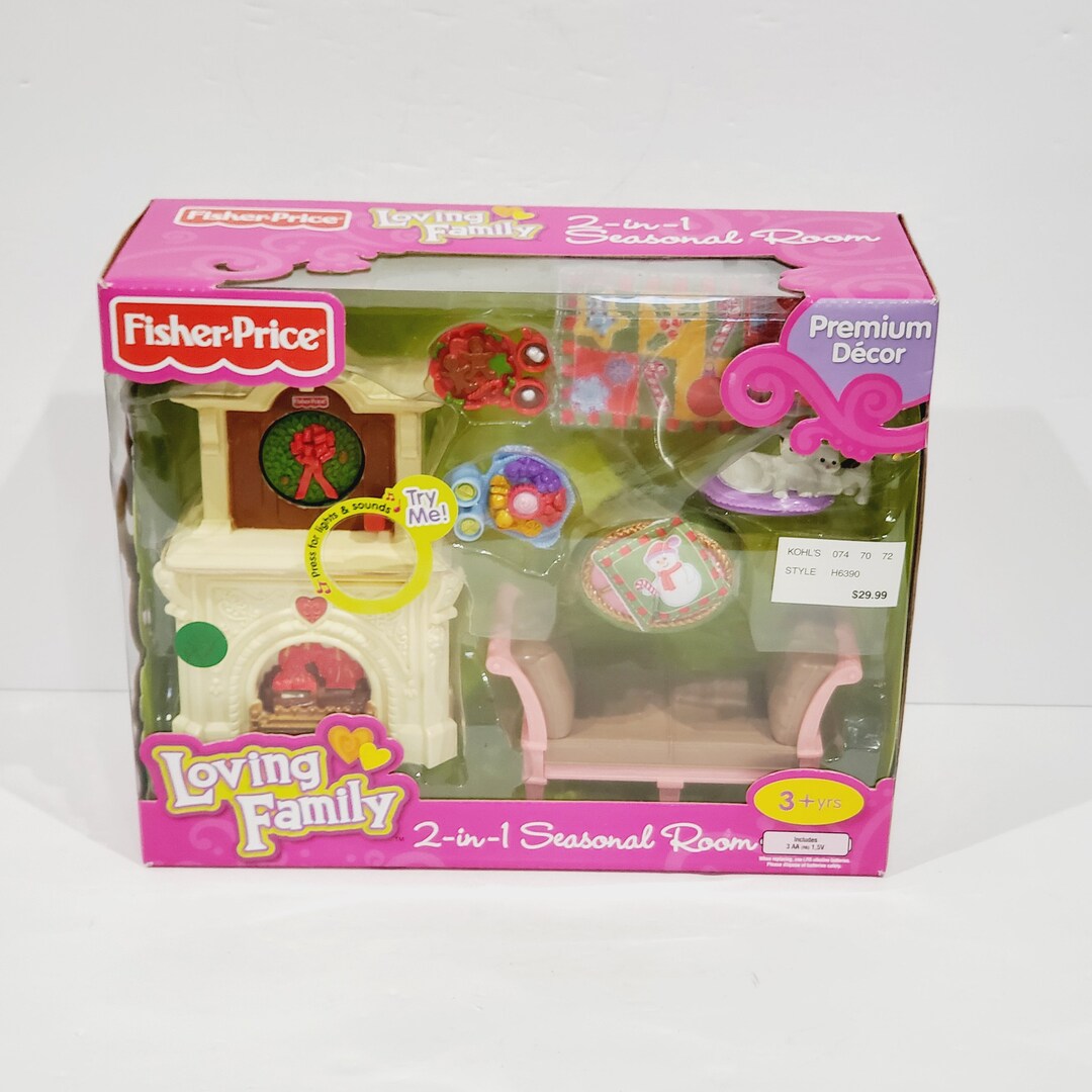 Fisher Price Loving Family 2 in 1 Seasonal Room for the Loving Family Grand Dollhouse New Sealed ...