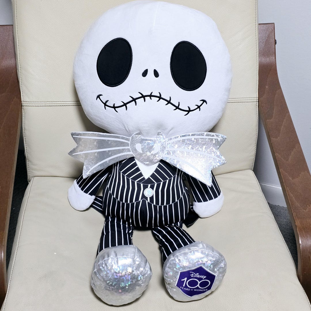 Disney100 Jack Skellington Jumbo Plush - 30-inch Stuffed Doll - Etsy Canada