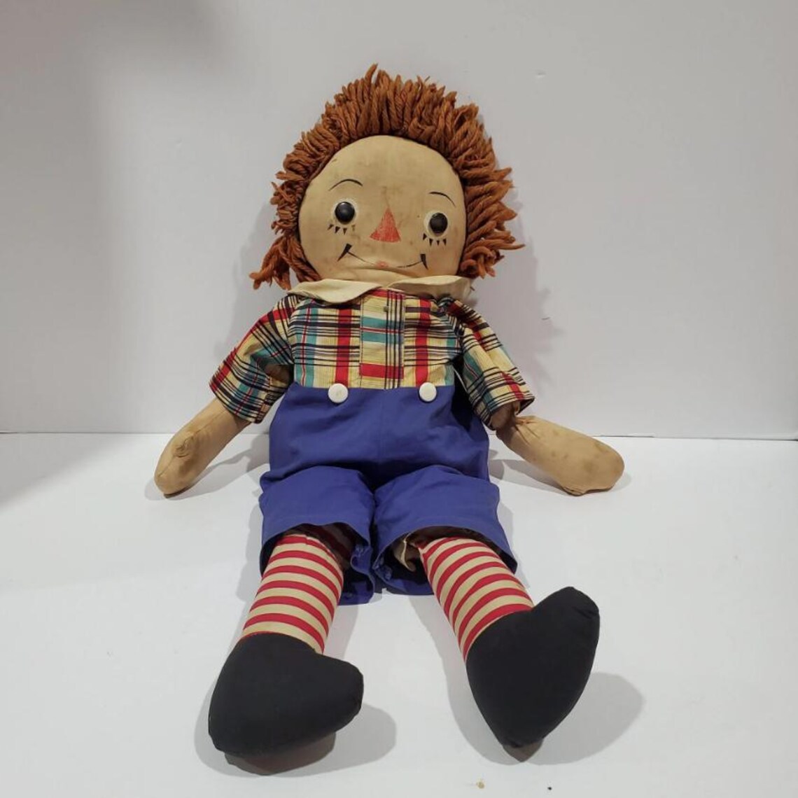 Johnny Gruelle Raggedy Andy Doll 1947 Vintage 24" Georgene Novelties ...