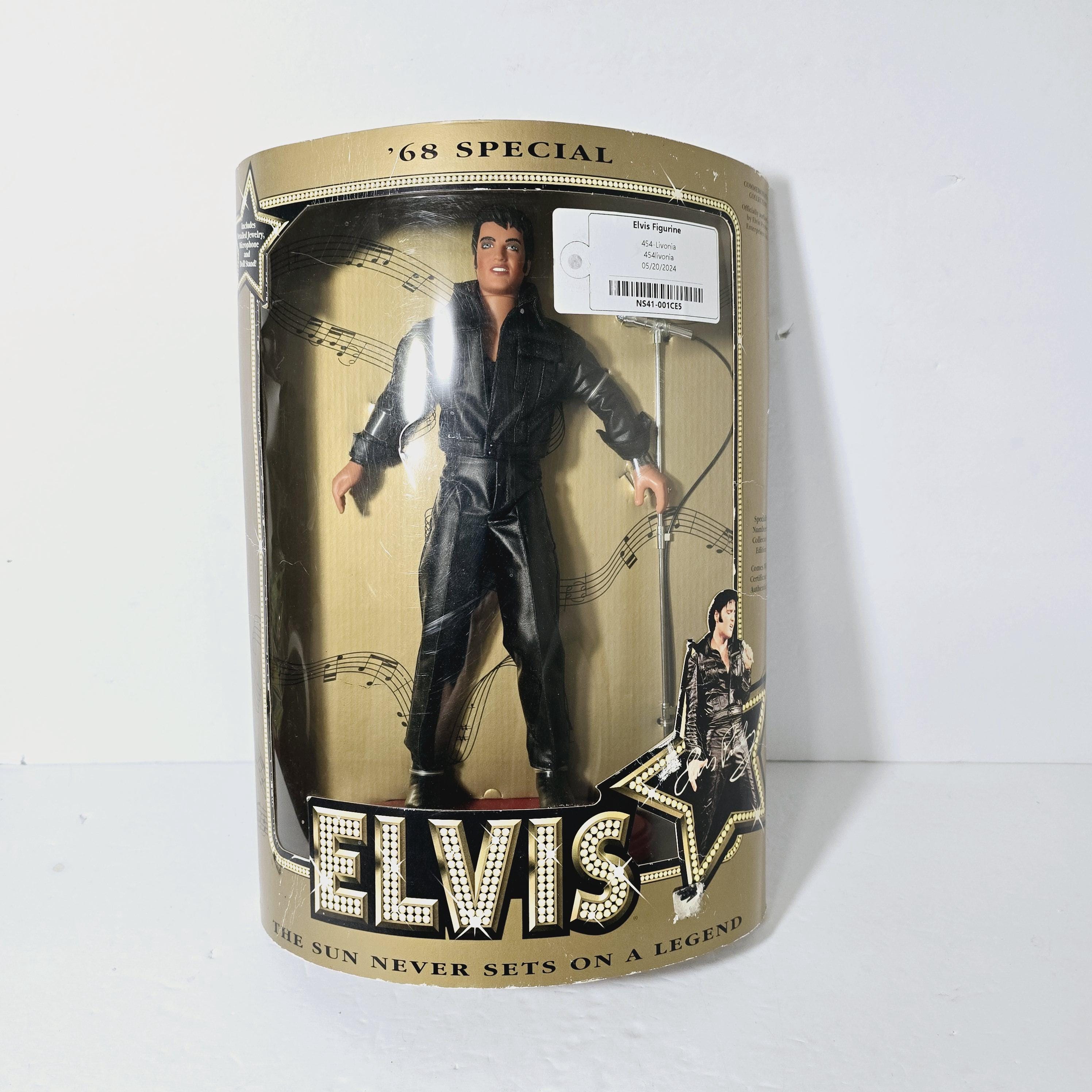Hasbro 1968 Special Elvis Presley Figure, 12 in Black Leather 1993 New ...