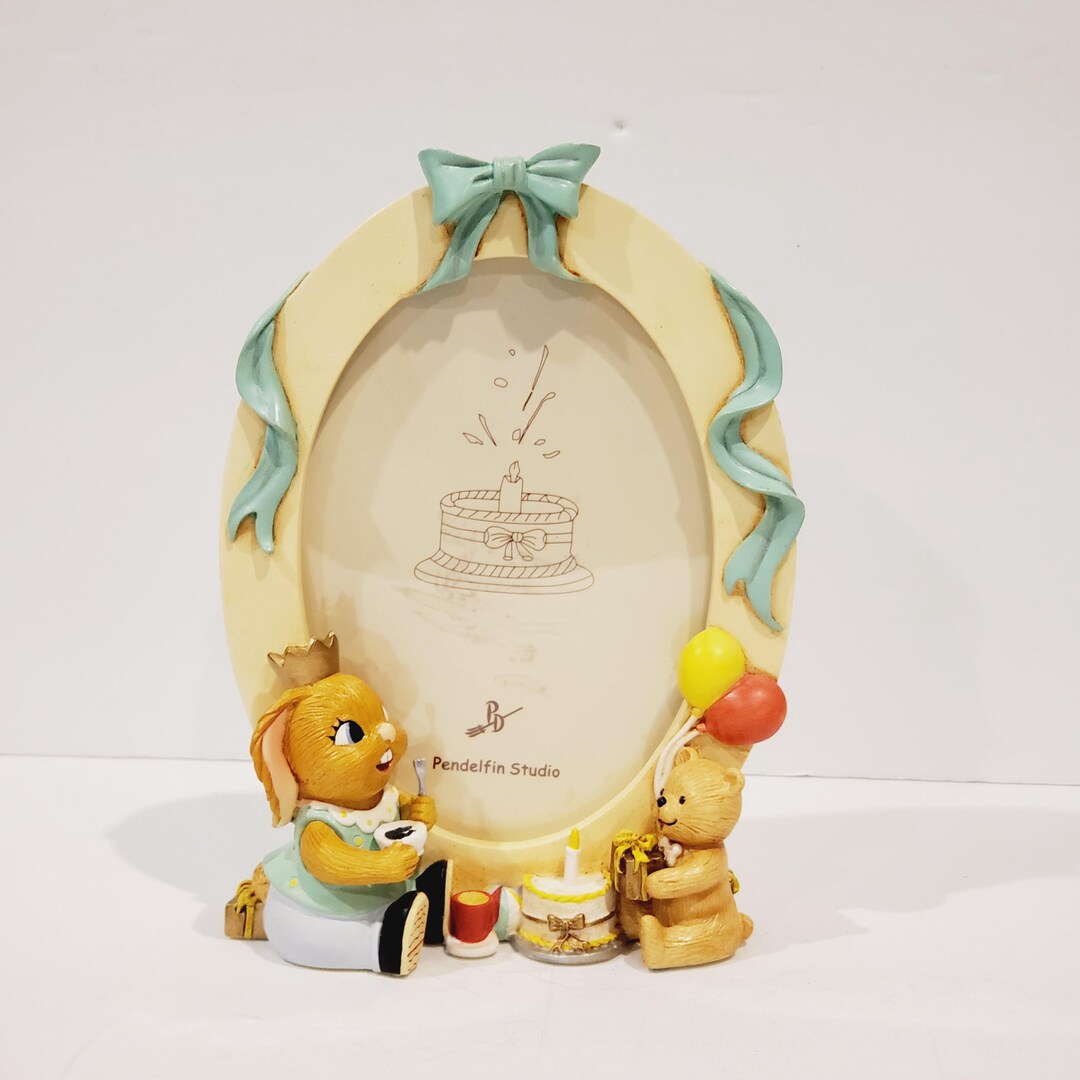Pendelfin Rabbits Oval Picture Frame, Nursery Decor, Kids Photo Frame ...