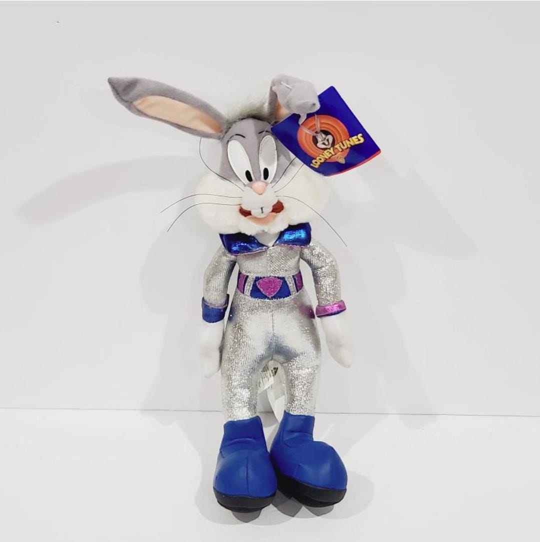 Play by Play Looney Tunes Bugs Bunny Stuffed Plush Space Suit 15" Jam ...