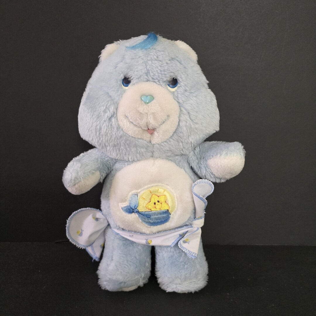 1983 Care Bear Tenderheart Plush Stuffed Kenner Baby Tugs Blue Star - Etsy