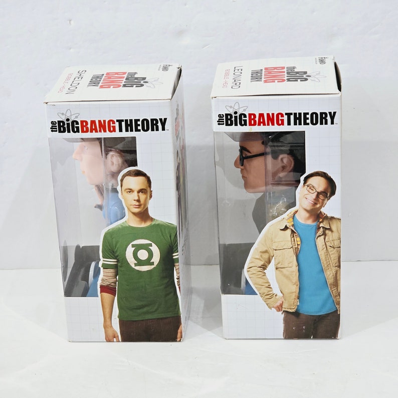 Big Bang Theory Bobbleheads Sheldon and Leonard Set of 2 - Etsy