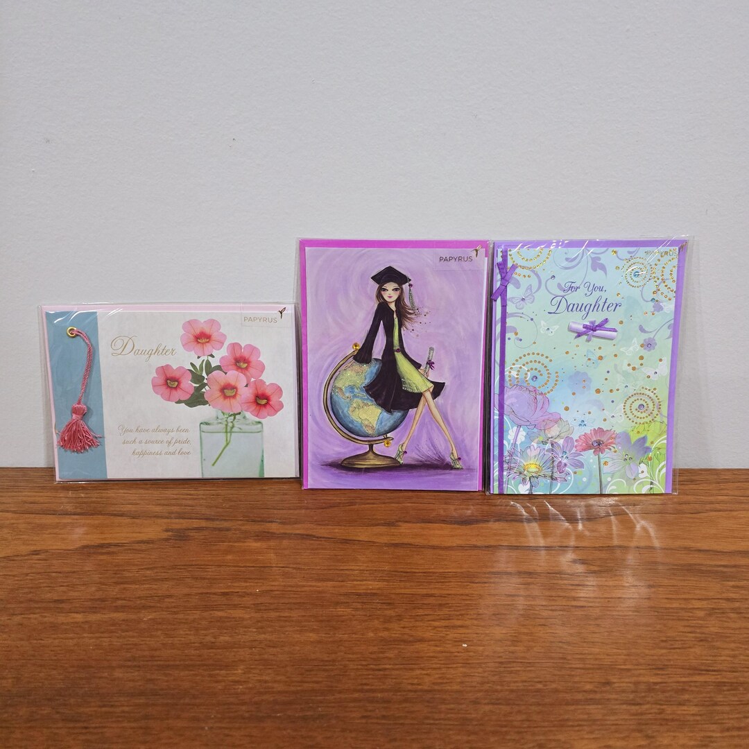 Papyrus Daughter's Girls Graduation Congratulations Greeting Cards You ...