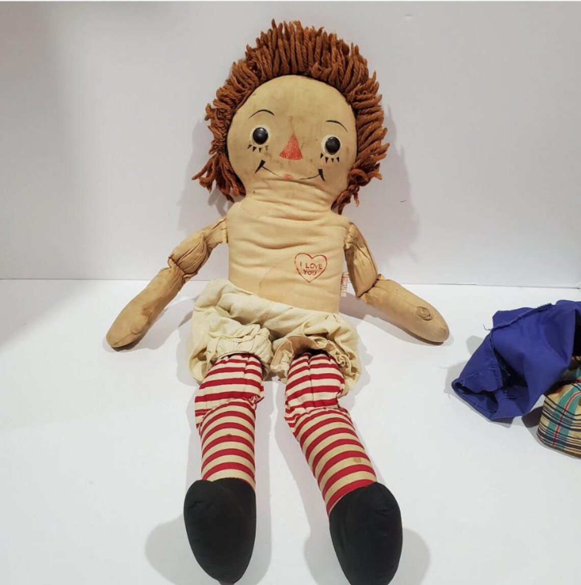 Johnny Gruelle Raggedy Andy Doll 1947 Vintage 24" Georgene Novelties ...