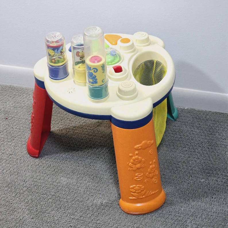 2001 Playskool Air-tivity Table With 3 Stackable Cylinders Hasbro HTF - Etsy