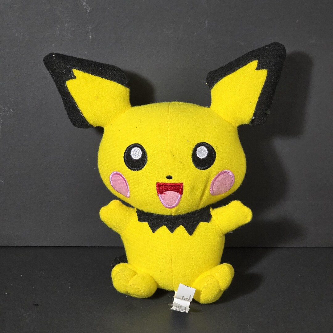 Pokemon Plush Pichu 8" Soft Stuffed Animal Plush Toy Factory 2019 - Etsy