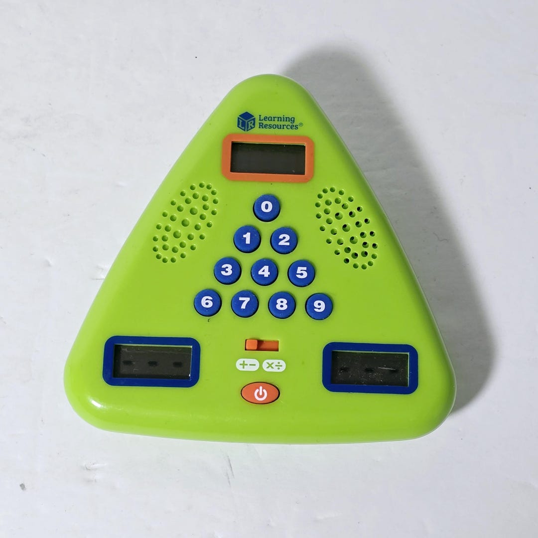 Learning Resources Minute Math Electronic Flash Card, Homeschool, Early ...