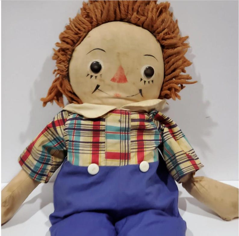 Johnny Gruelle Raggedy Andy Doll 1947 Vintage 24" Georgene Novelties ...