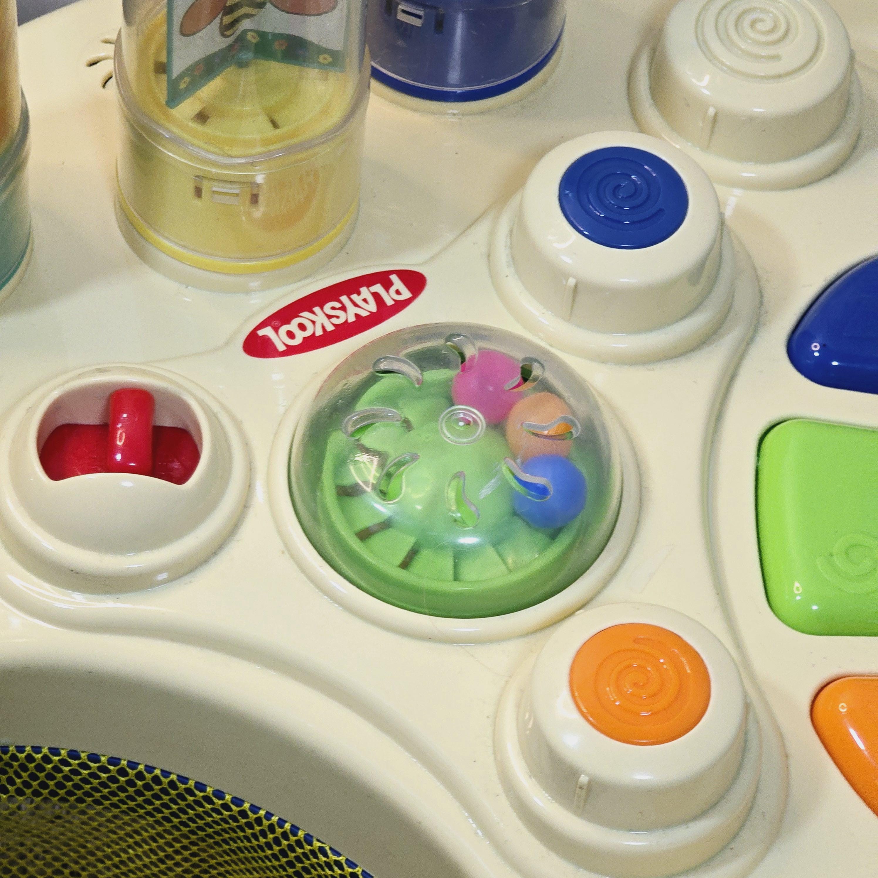 2001 Playskool Air-tivity Table With 3 Stackable Cylinders Hasbro HTF ...