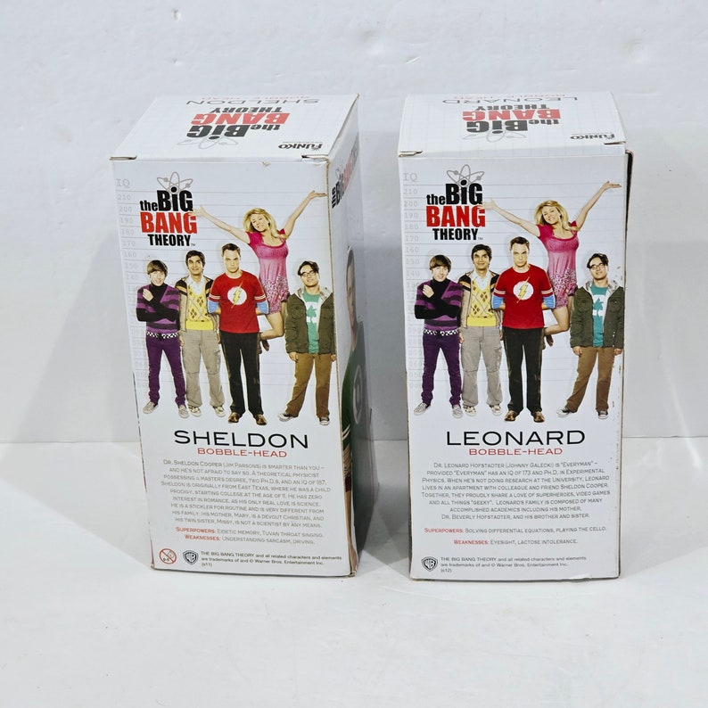 Big Bang Theory Bobbleheads Sheldon and Leonard Set of 2 - Etsy