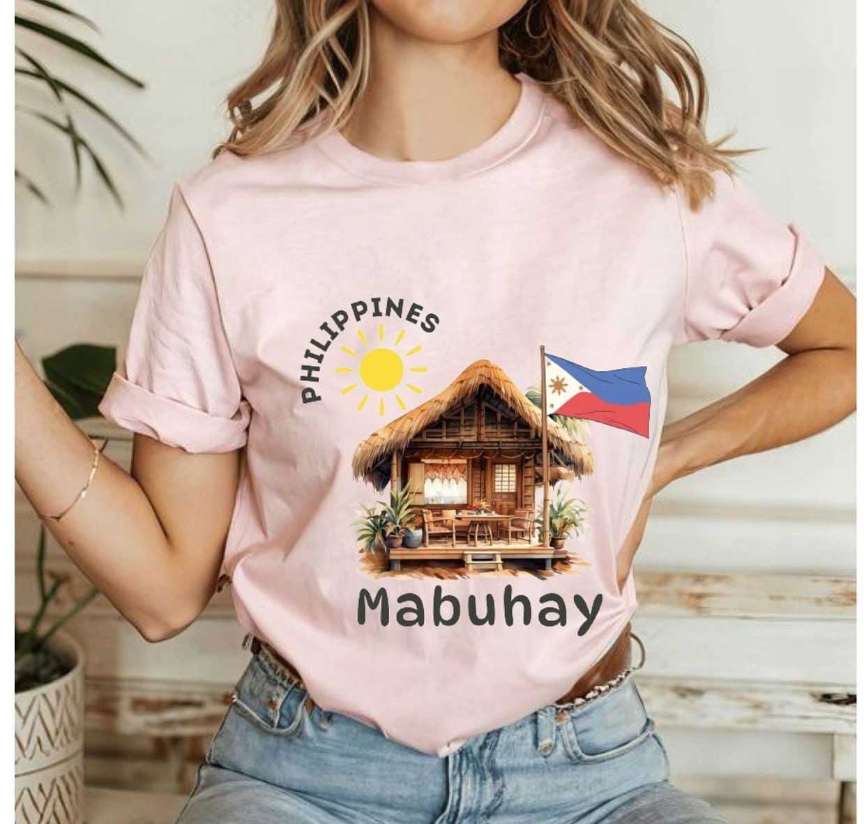 Unisex Philippines Mabuhay/comfort Colors / Philippines Flag Shirt ...