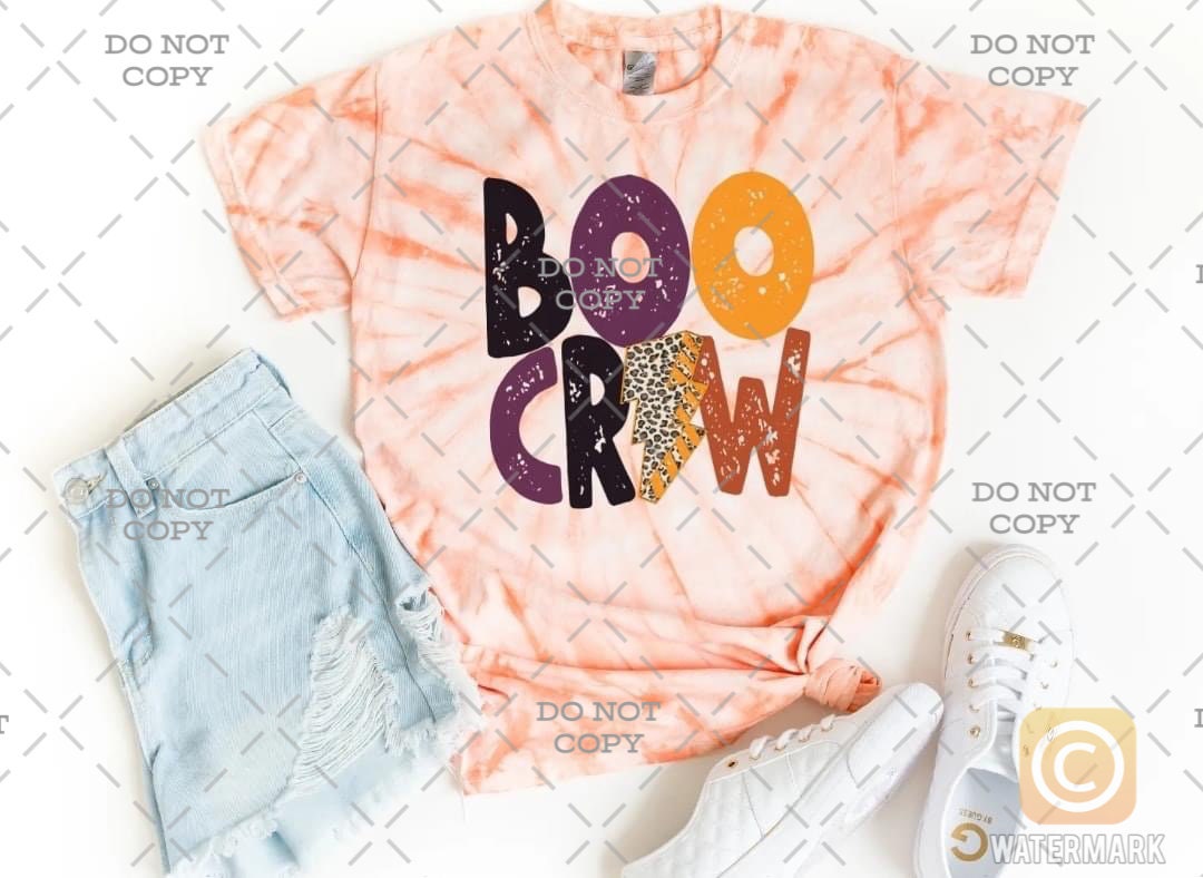 Boo Crew Direct to Film Transfer - Etsy