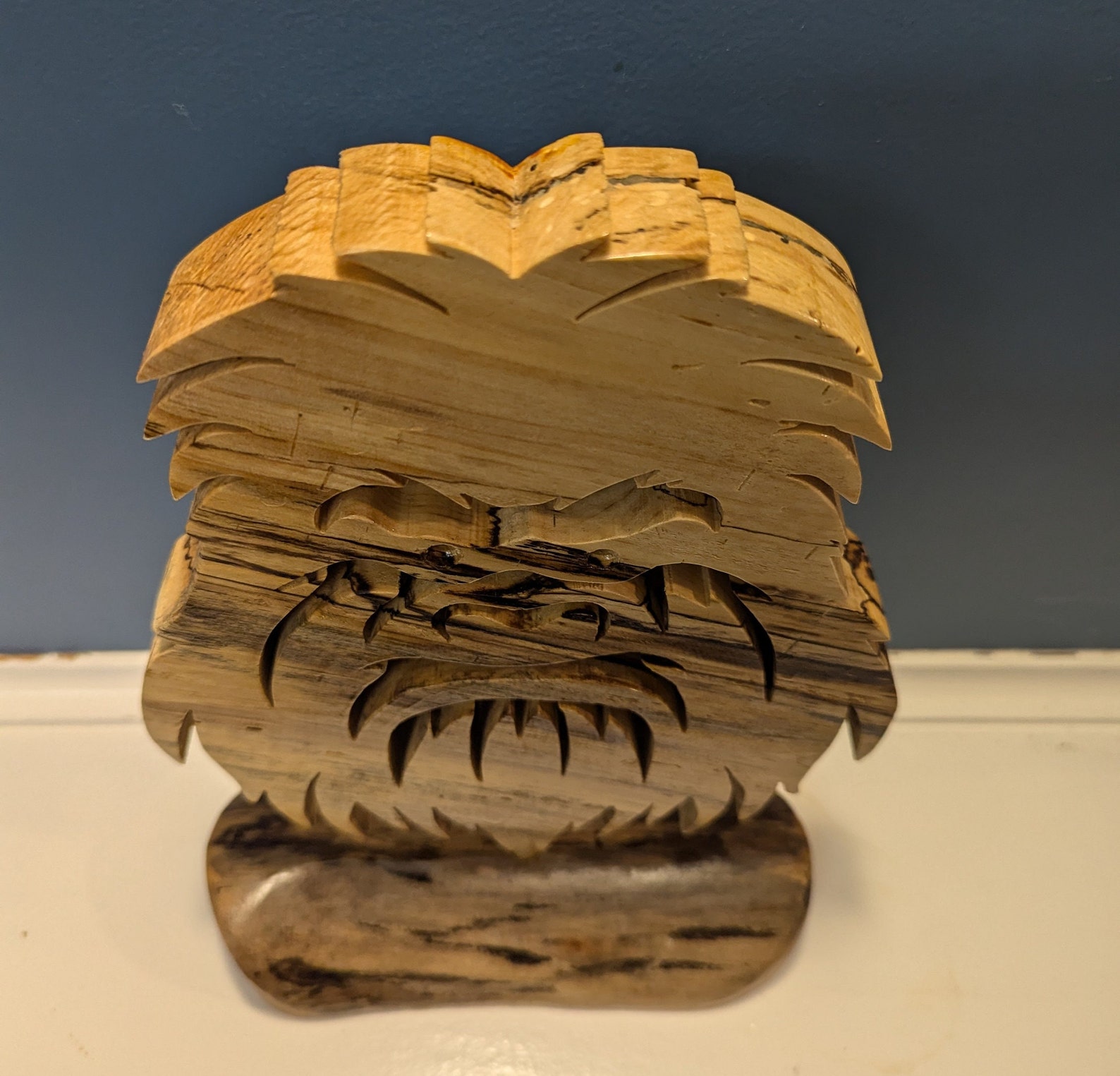 Handmade Wooden Sasquatch Face, Cryptids, Myths, Legends, High ...