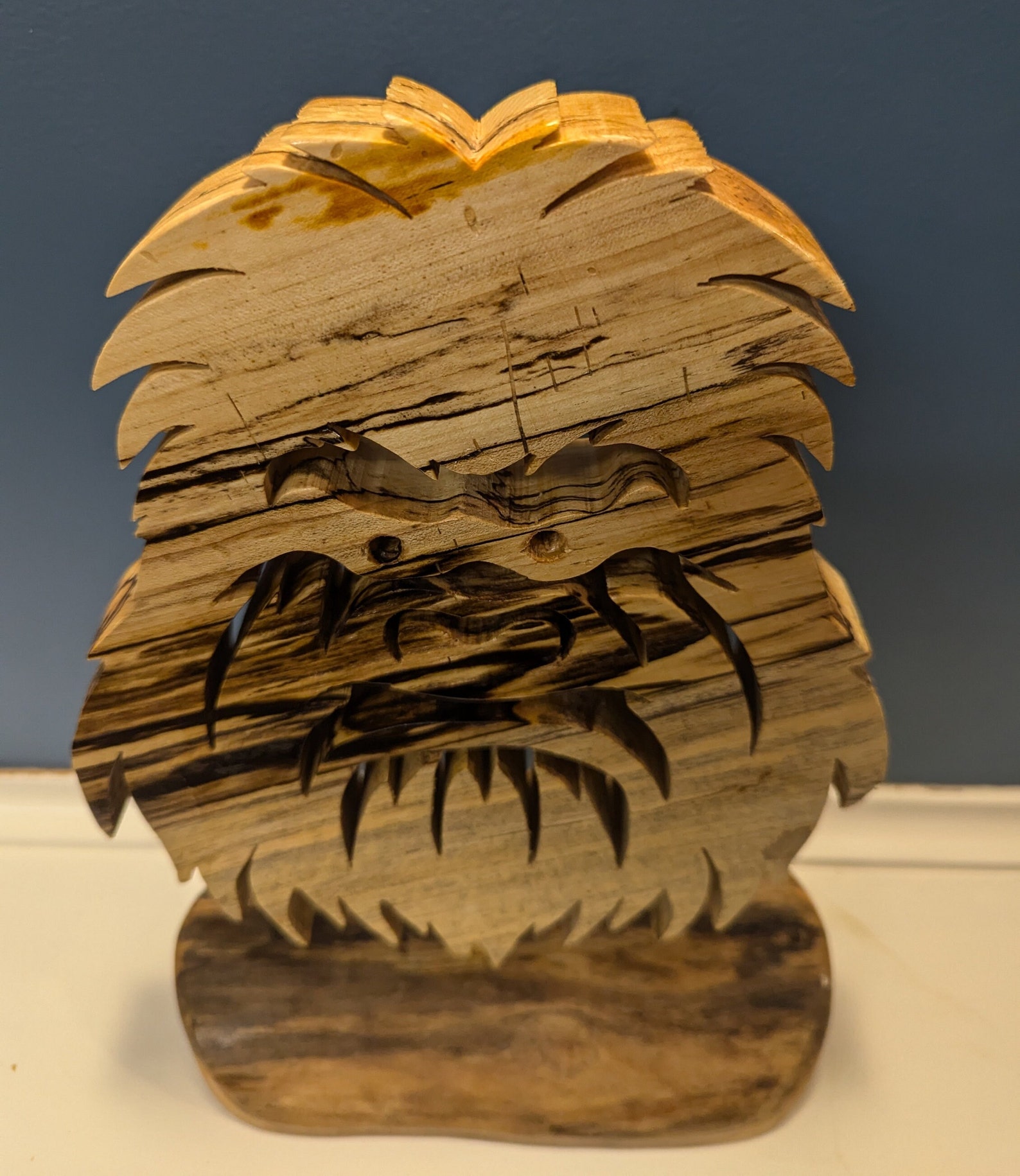 Handmade Wooden Sasquatch Face, Cryptids, Myths, Legends, High ...