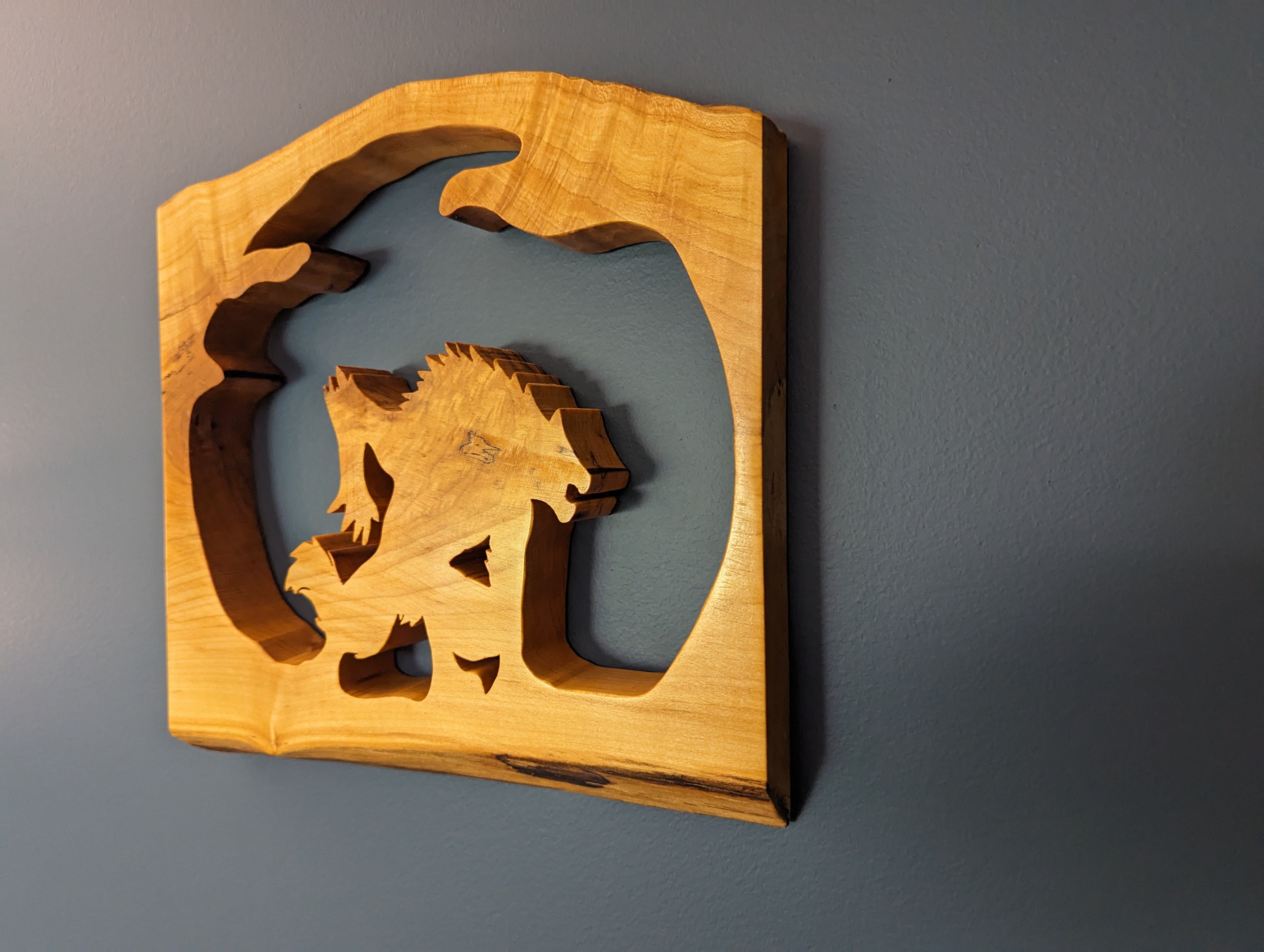 Handmade Werewolf Wall-hanging, Cryptids, Myths, Legends, High ...