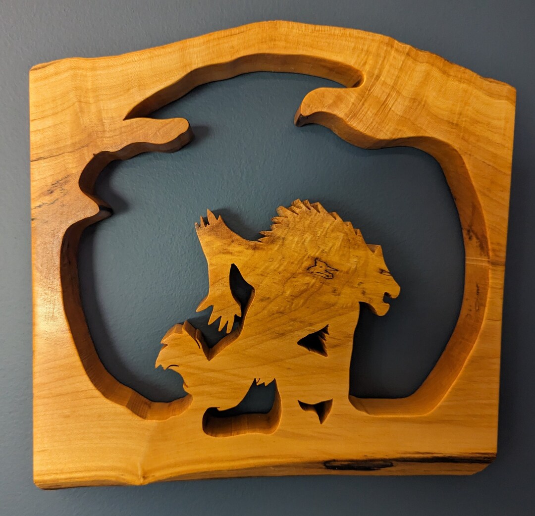 Handmade Werewolf Wall-hanging, Cryptids, Myths, Legends, High ...