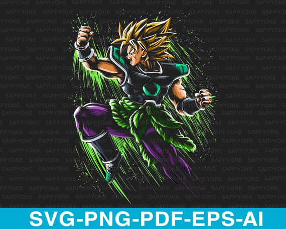 DBZ Dragon PNG Broly Design Broly Silhouette Png Dragon - Etsy