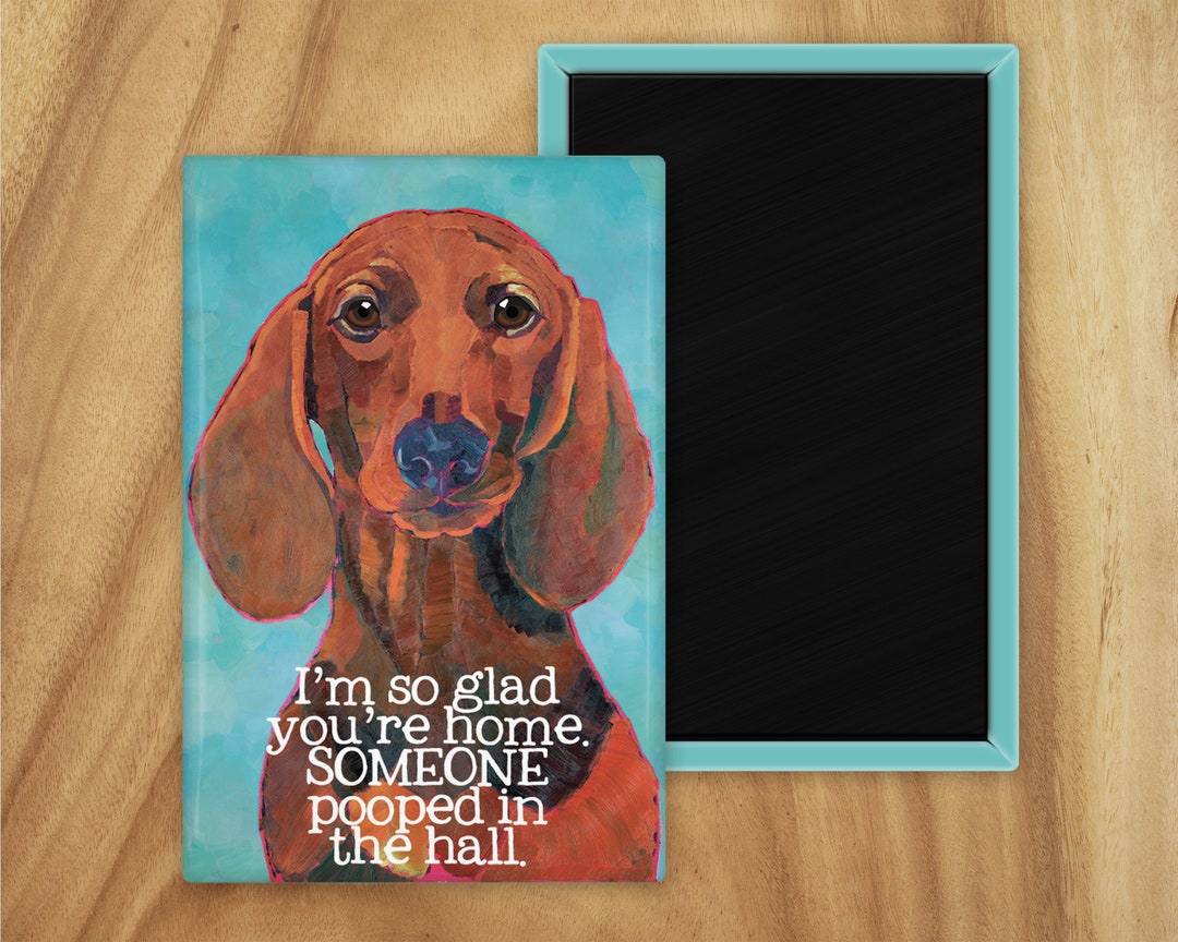 Dachshund Magnet,doxie,wiener Dog,dog Poop,coworker Gift,dog Mom Gift ...