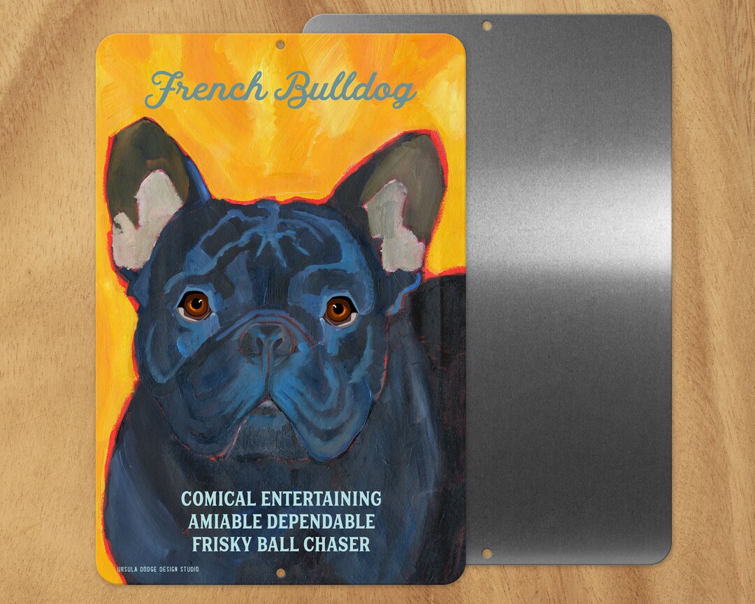 French Bulldog Metal Sign,coworker Gift,hostess Gift,housewarming Gift ...
