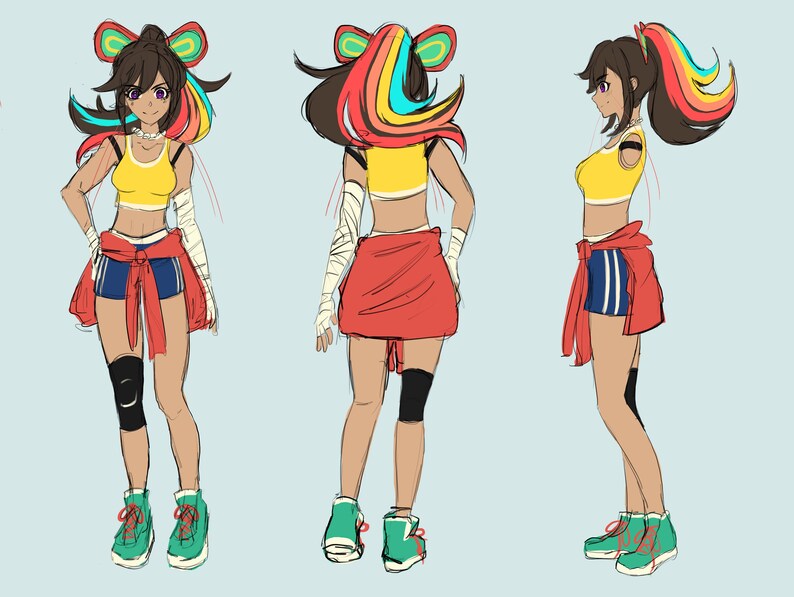 Custom Character Reference Sheet, Custom Vtuber Reference Sheet, Custom ...