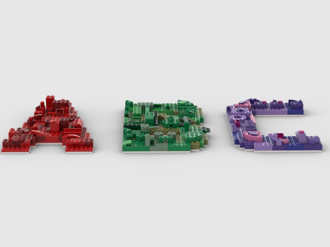 Personalized Lego Letters - Etsy