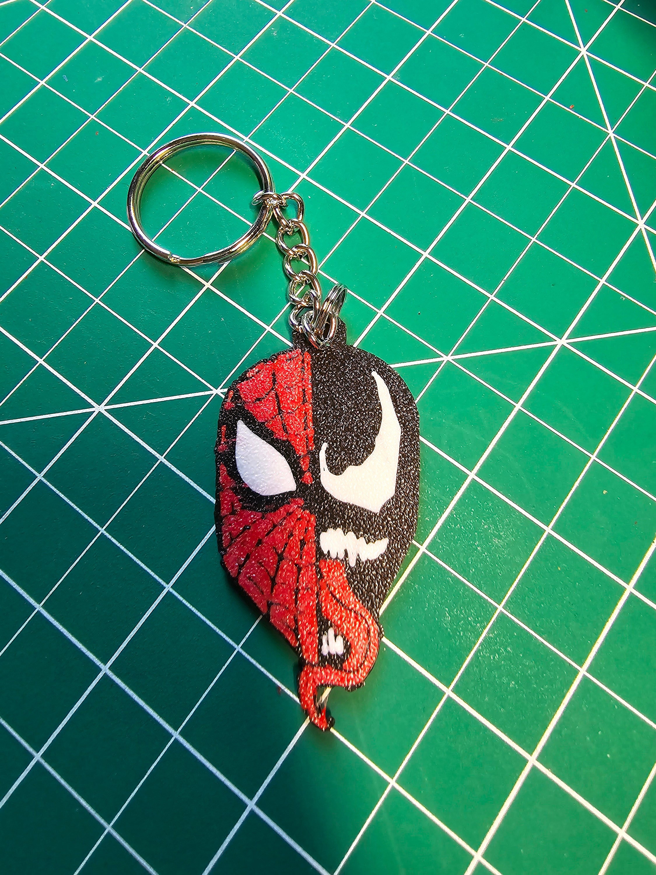 Venom-spiderman 3D Printed Keychain - Etsy