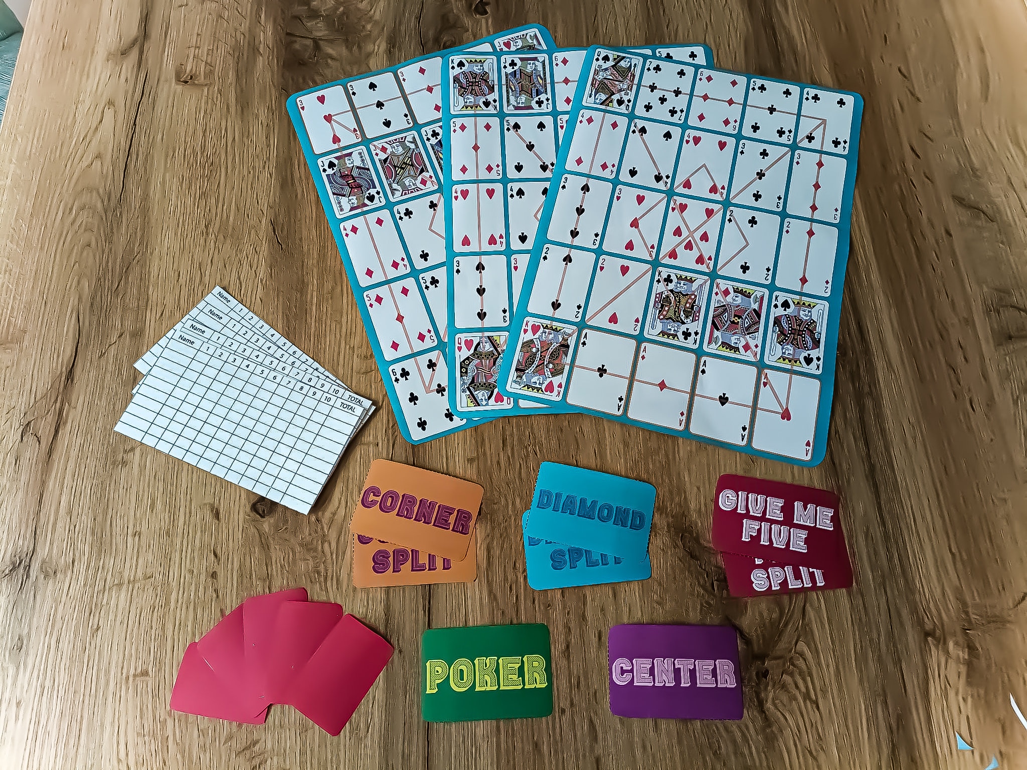 Give Me Five, New POKENO, Printable Po-ke-no Cards Download Play, Bingo ...