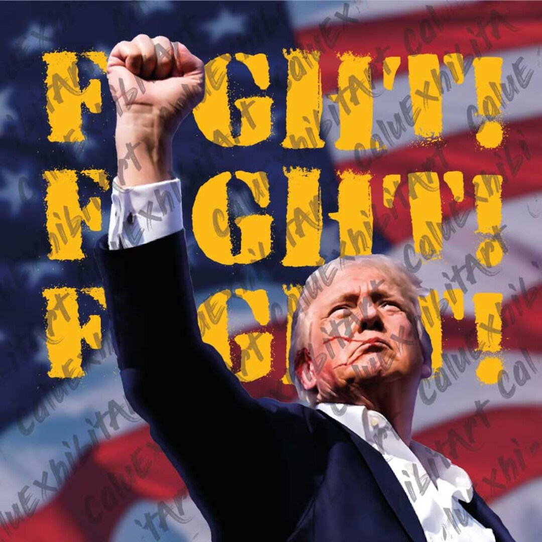 Donald Trump Shooting PNG File, Digital Download Illustration, Trump T ...