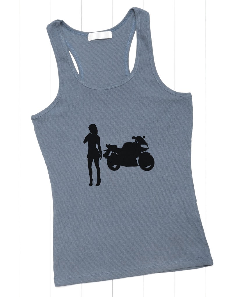 Motorcycle Women Tank, Motorcycle Print Tank Top, Motorcycle Women ...