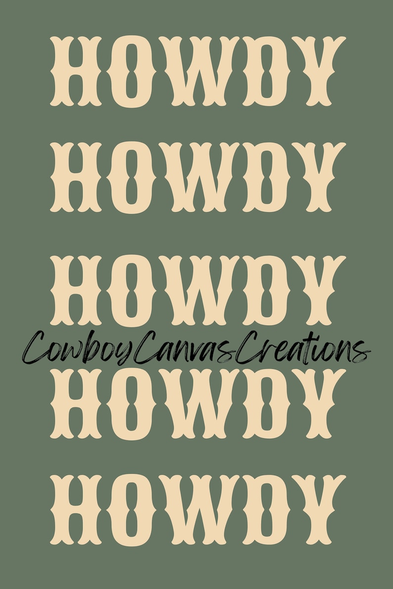 HOWDY Western Wall Prints - Etsy
