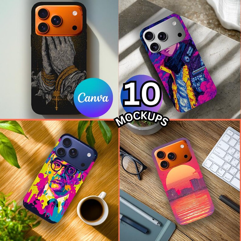 IPhone 17 Pro Max Case Mockups: Canva Drag & Drop (digital Download) - Etsy