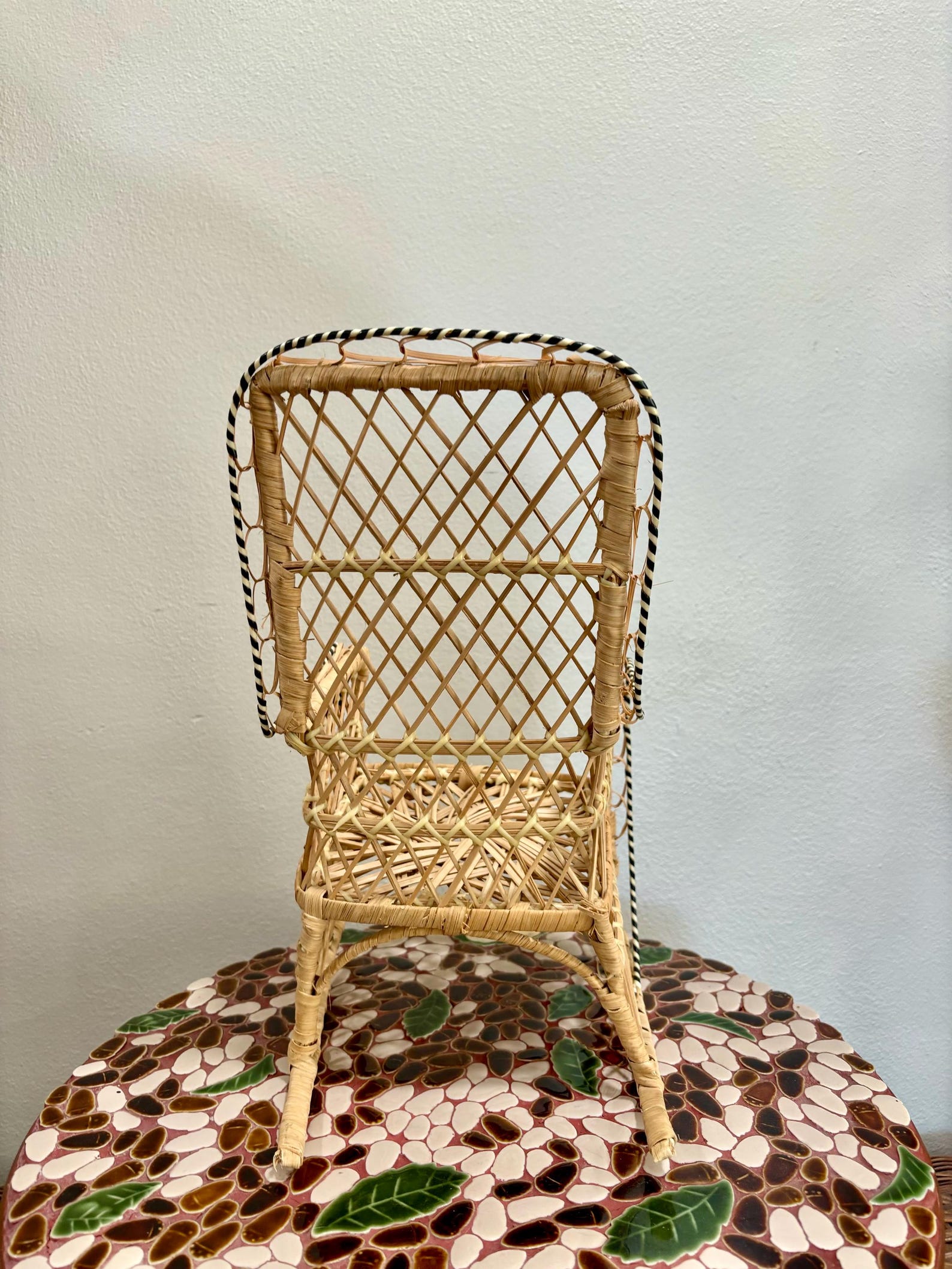 Vintage Mini Wicker Chair - Etsy