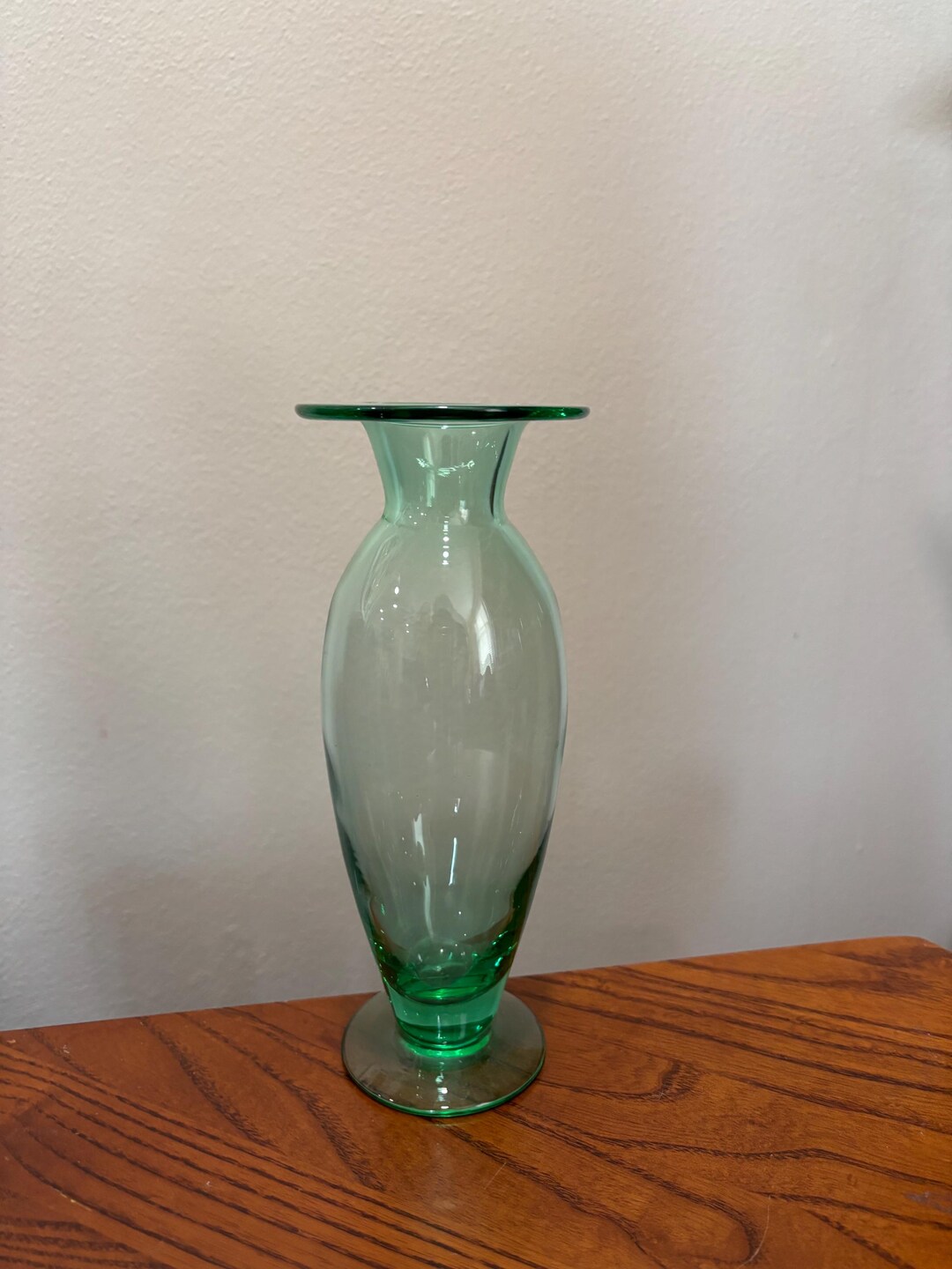 Vintage BLENKO Glass Sea Foam Green Decorative Glass Hand-blown TABLE ...