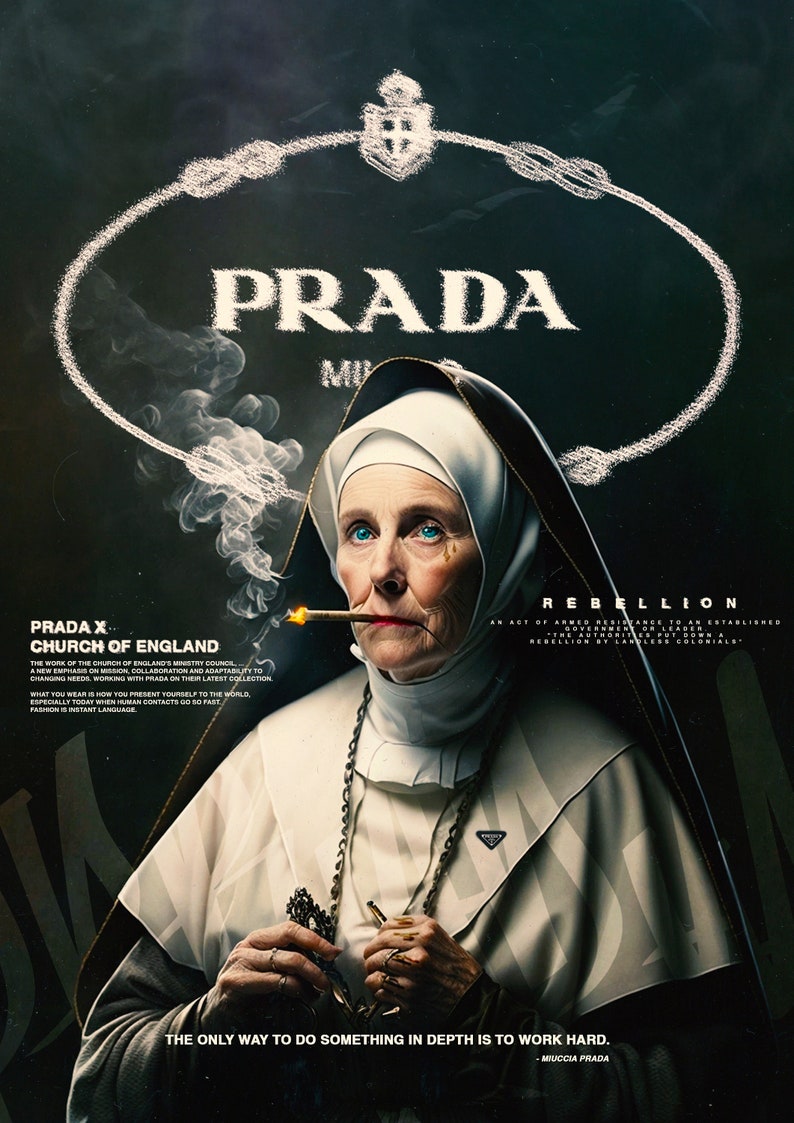 PRADA STREET Fashion Poster A4 A3 A2 - Etsy