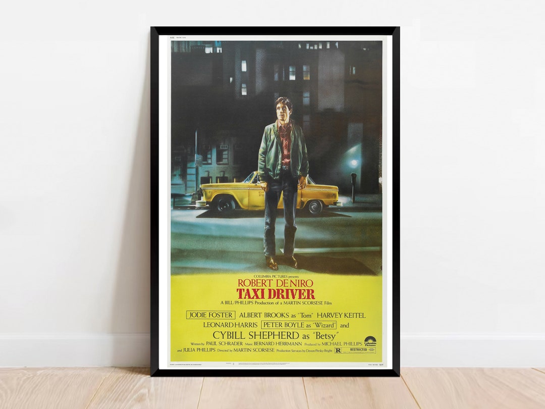 Vintage Taxi Driver Movie Poster Stunning Colours Available Framed ...