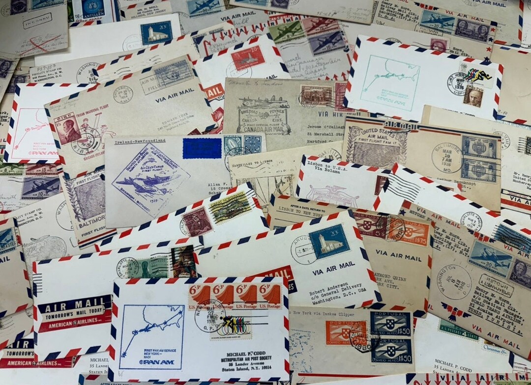 100 Different Original Historic Airmail Envelopes - Etsy