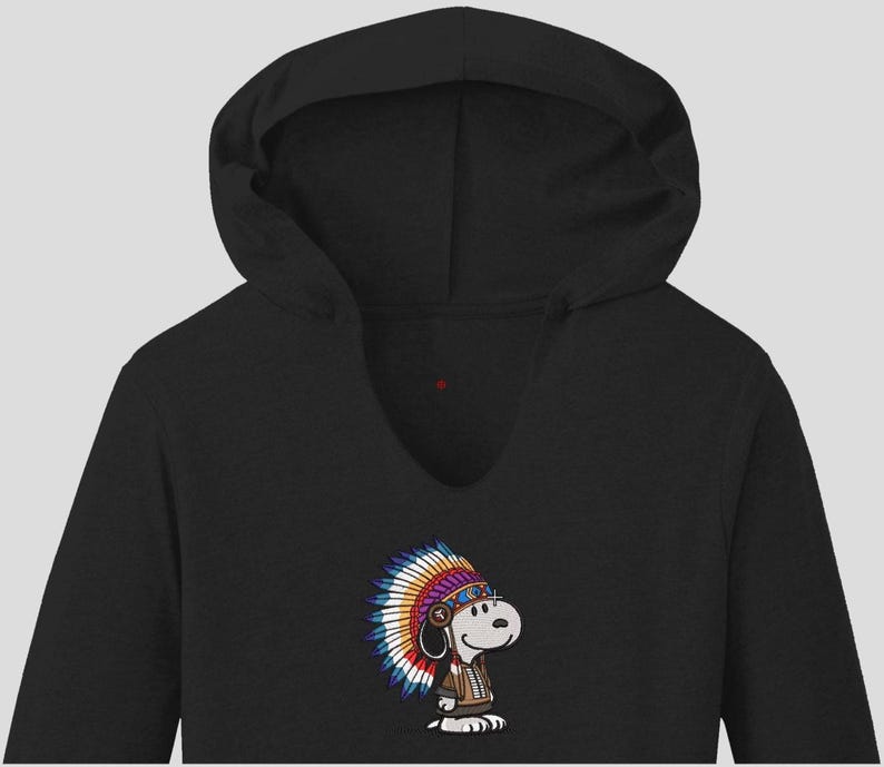 Snoopy Indian Embroidery - Etsy