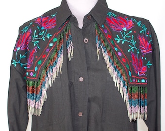 Fringe blouse | Etsy