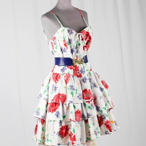 80S FLIRTY FLORAL FROCK - Etsy