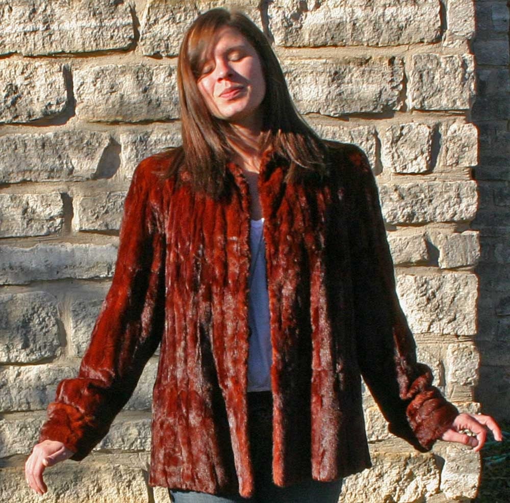 1940s MAHOGANY Sheared BEAVER JACKET - Etsy