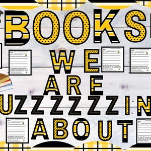 Printable Digital Bulletin Board for Book Reviews | "books We're ...