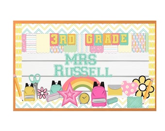 Varsity Letters Welcome to Kindergarten Bulletin Board Set Back to ...