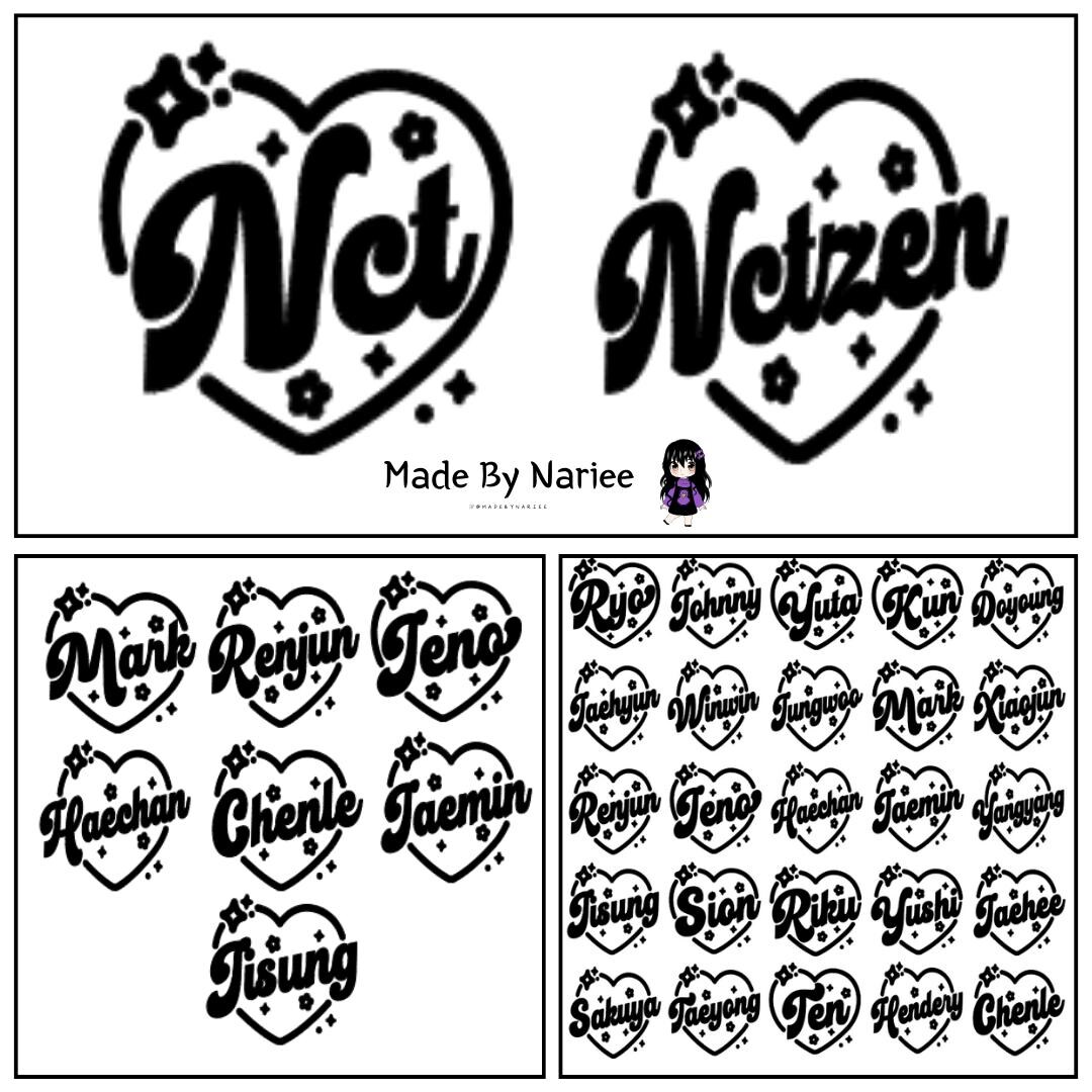 NCT Vinyl Car Decals - Etsy