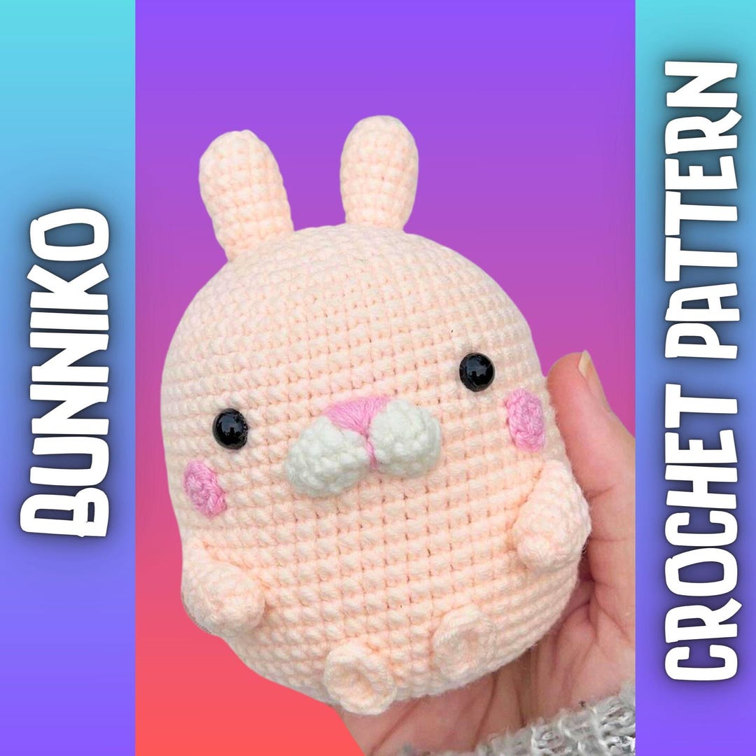 Bunniko Crochet Pattern, Bunny Crochet Pattern, Plushie Crochet Pattern ...